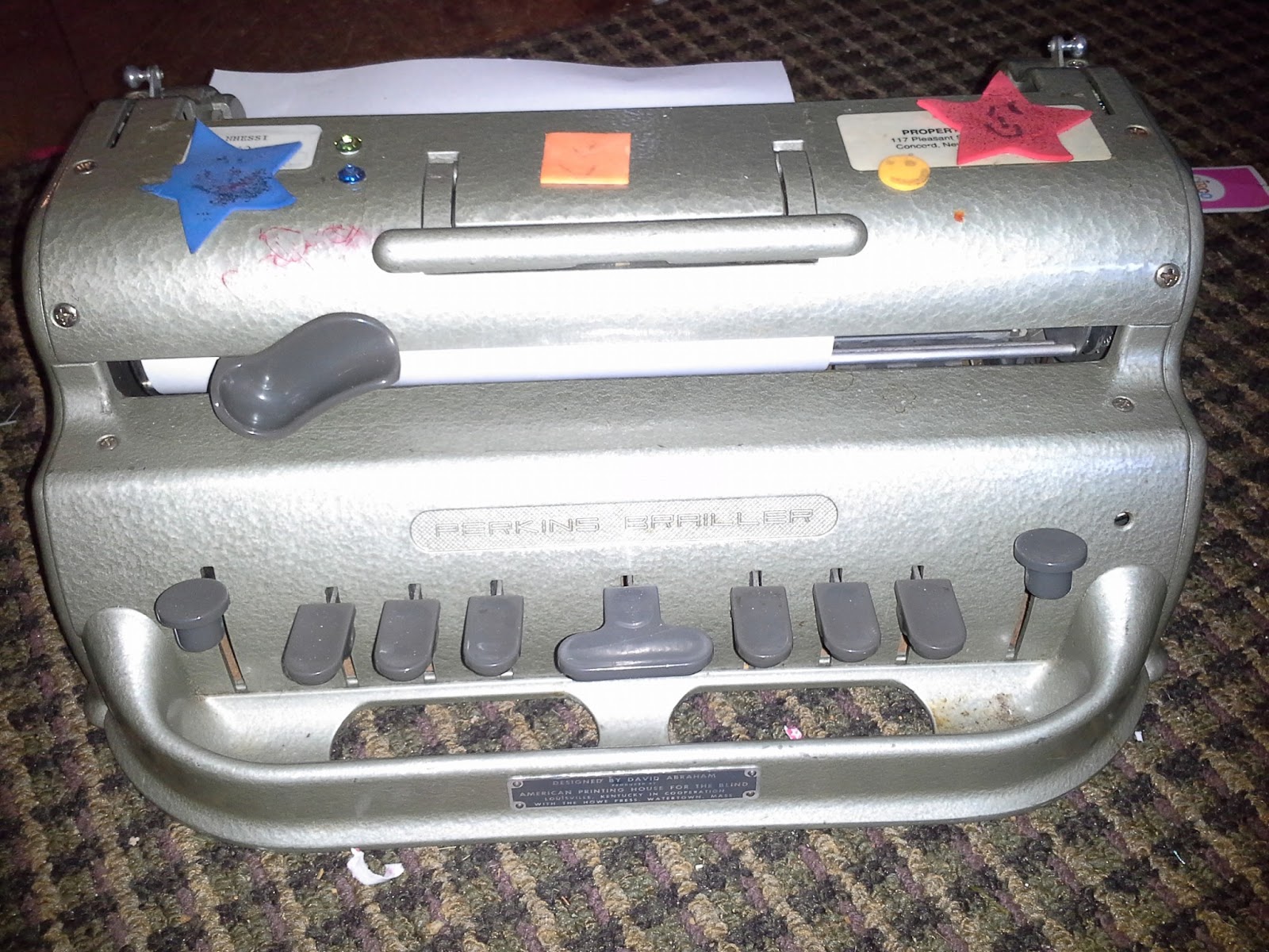 Its A Happy Story..: Perkins SMART Brailler: My Turn (updated)